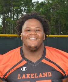97 Avery Edward - Lakeland High School Football Dreadnaughts 5A State Champions